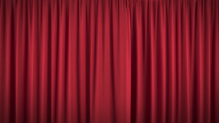 Red Curtains With Spotlights That Move Back And Forth And Then The ...