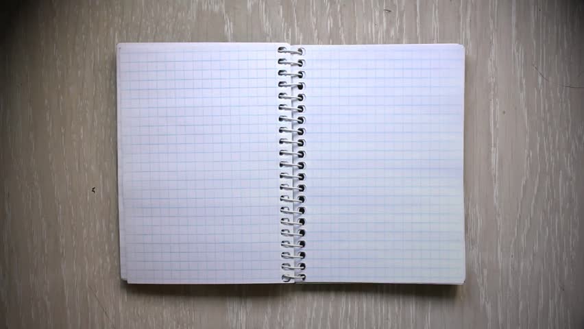 Loopable Animation Of Note Book Page Turning. Alpha Channel. Stock ...