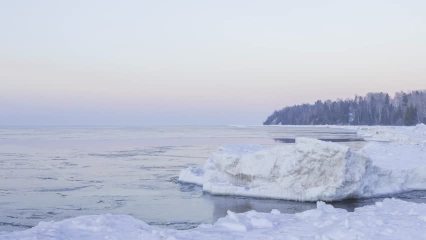 Cliff And Ocean During Winter Time On The Island Gotland In Sweden ...