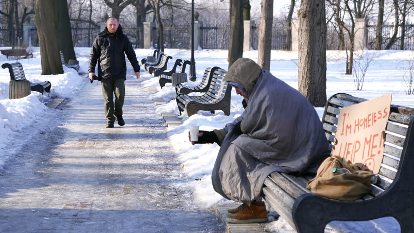 4k.symbol of Poverty. Alms for Stock Footage Video (100% Royalty-free ...