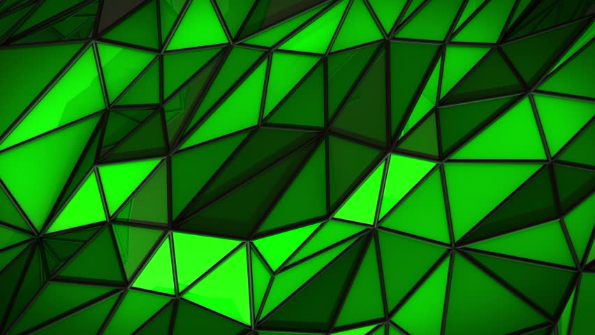 Wave Of Green Triangle Patterns Wave Reflective Geometric Shapes Stock ...
