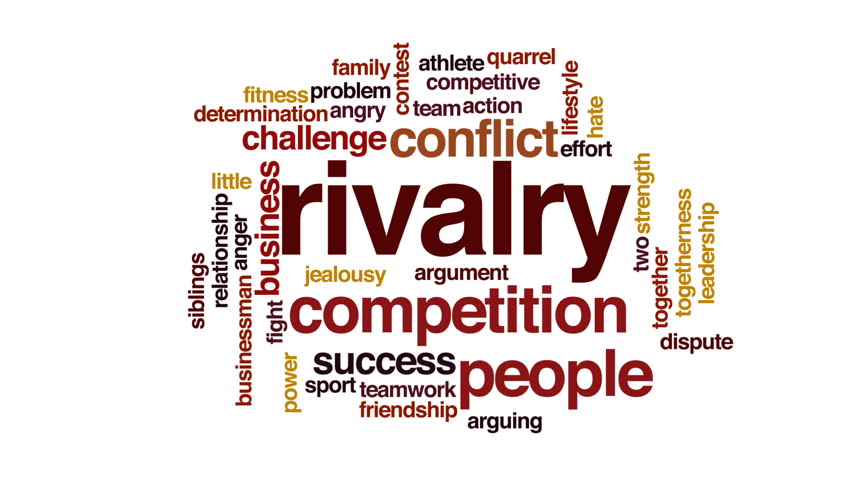 Stock video of rivalry animated word cloud, text design | 23492161 ...