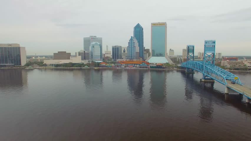 Aerial View Downtown Jacksonville