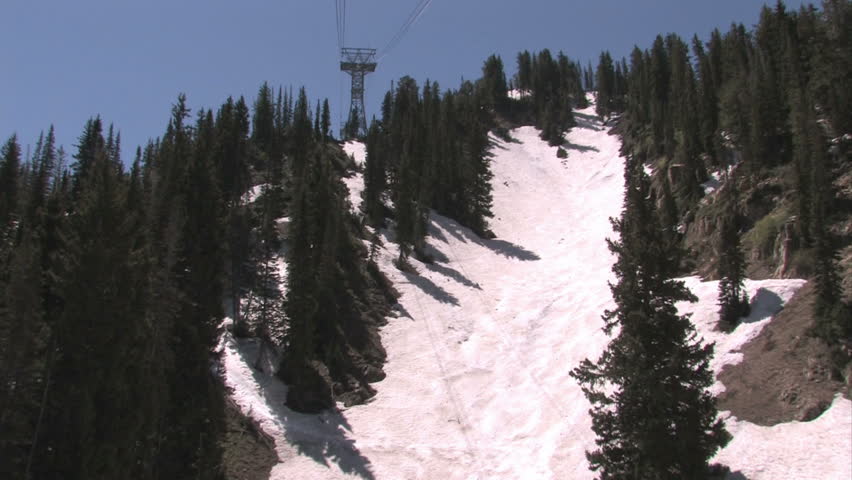 Snowbird Ski Resort Slopes in Stock Footage Video (100% Royalty-free ...
