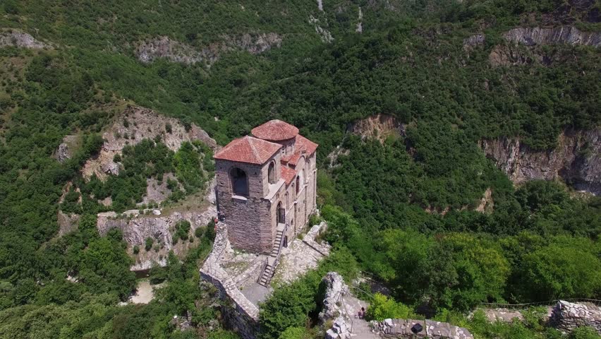 ASENOVGRAD, BULGARIA, JULY 2017, Asenova Krepost Asen's Fortress Early ...