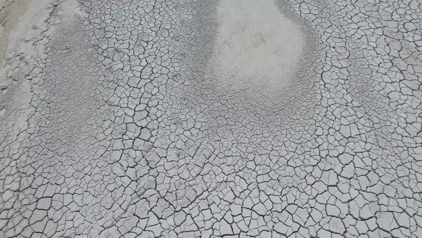 Aerial Shot Of Destructed Ground And Rocks After Mining Explosion Stock ...