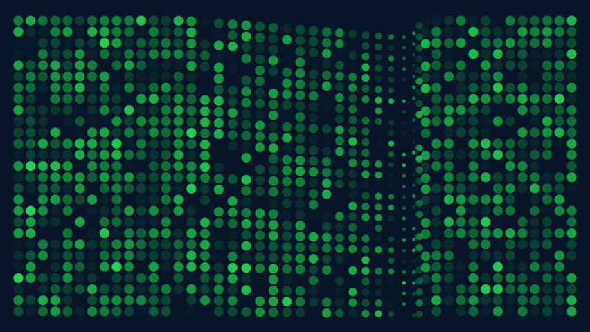 Abstract Background With Animation Of Flicker And Moving Retro Patterns From Colorful Circles ...