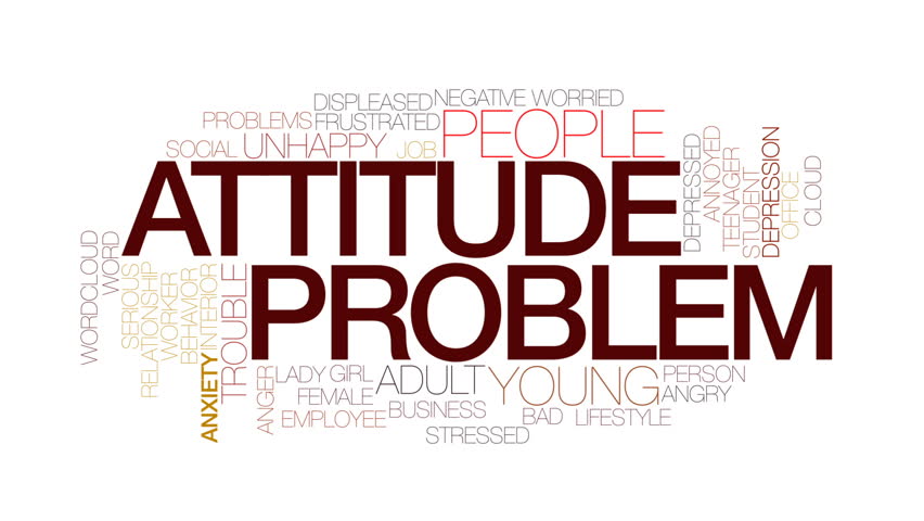 Attitude Problem Animated Word Cloud, Stock Footage Video (100% Royalty ...
