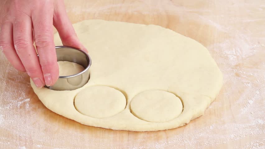 Circles Being Cut Out Of Pastry Stock Footage Video 4232374 | Shutterstock