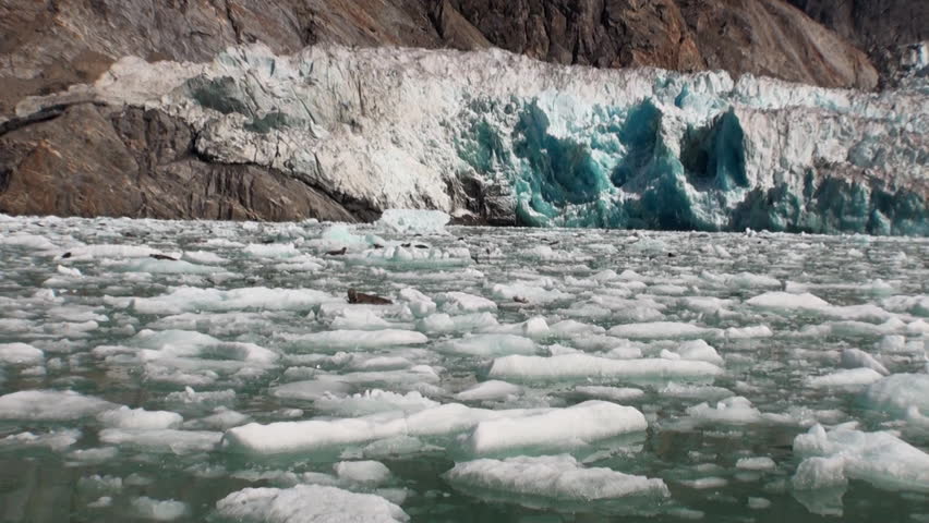 Moving Ice Floes On Background Stock Footage Video (100% Royalty-free ...