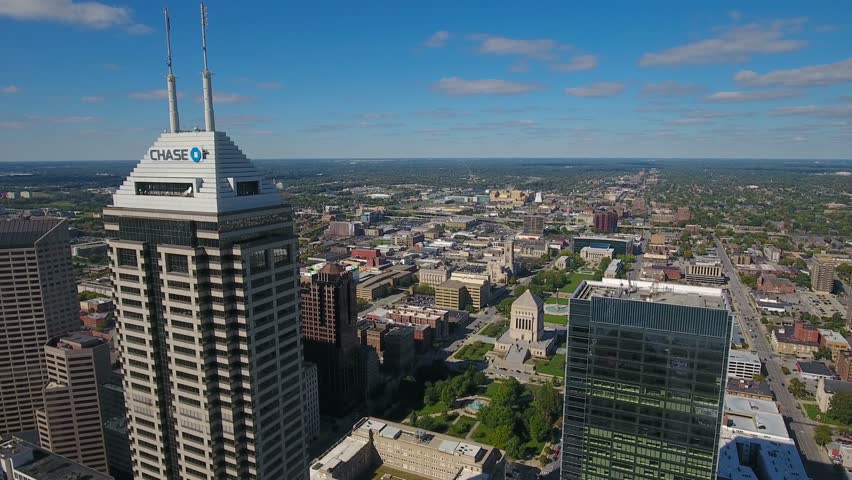 Aerial Indiana Indianapolis September 2016 Stock Footage Video (100% ...