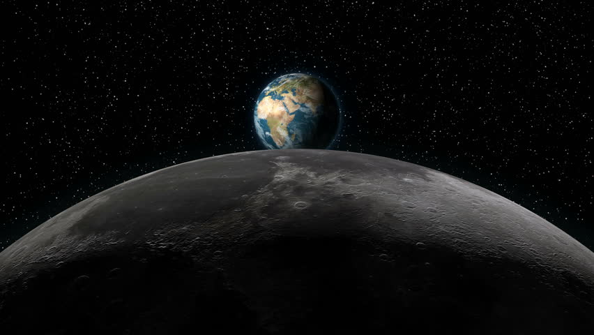 Earthrise from the Surface of the moon image - Free stock photo ...