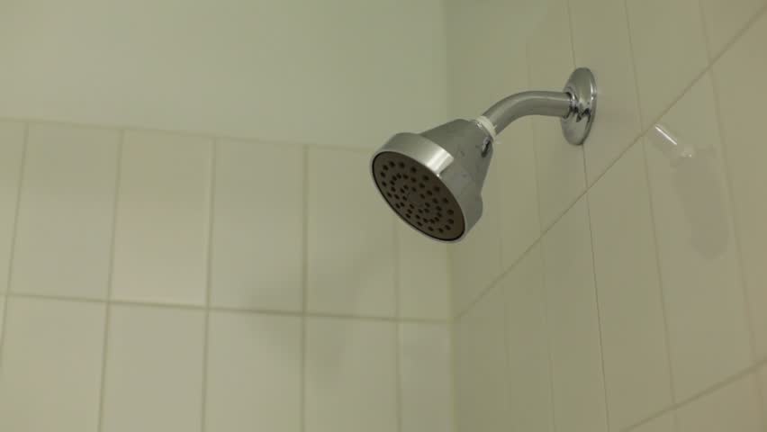 A Shower Head Turns On And Off. Stock Footage Video 527926 | Shutterstock