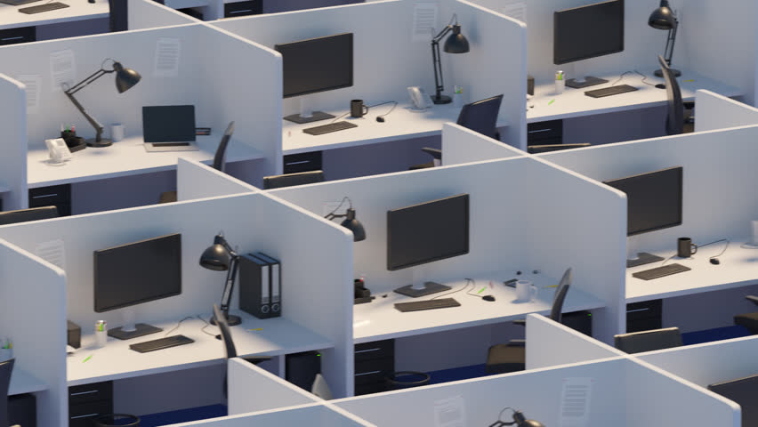Contemporary Computer Desk Cubicles