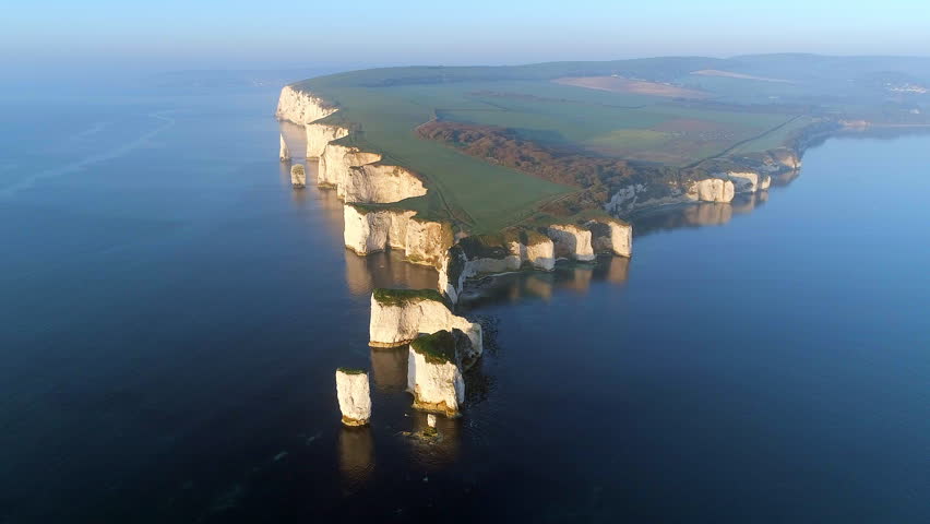 Old Harry Rocks Chalk Formations Including A Stack And A Stump At ...