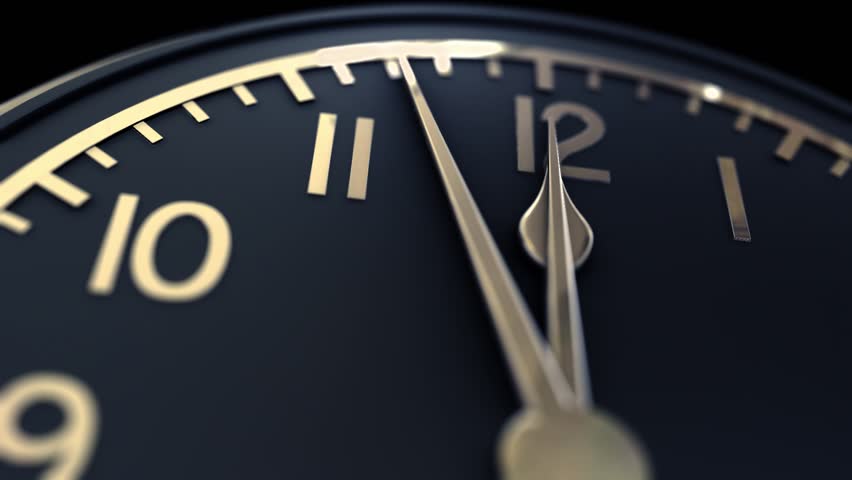 Animated Clock Counting Down 12 Stock Footage Video (100% Royalty-free ...