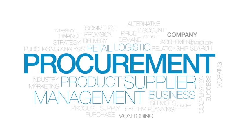 Procurement Animated Word Cloud, Text Stock Footage Video (100% Royalty ...