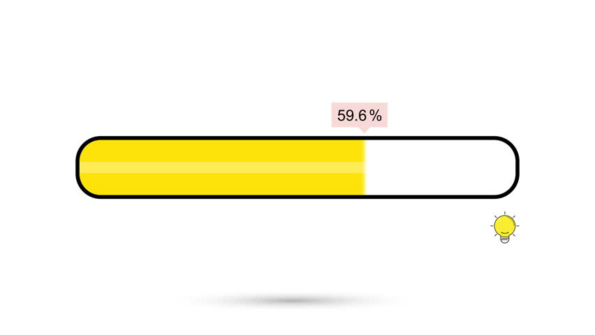 Stock video of loading status bar with light bulb | 26543951 | Shutterstock