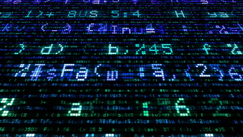 Animated Background Of Moving Binary Code Numbers You Can Find Loop Point In The Middle Of Clip