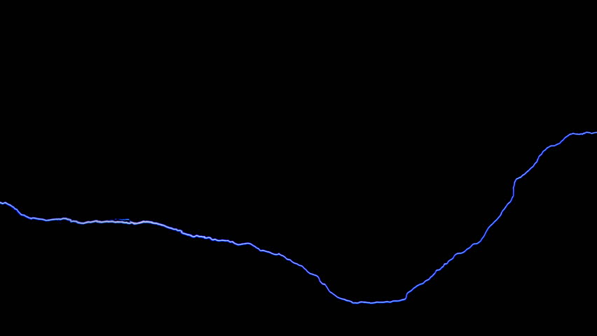 Overhead View Of Multiple Branching Lightning Effect Electric Arcs