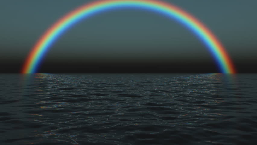 Rainbow Over Ocean Stock Footage Video (100% Royalty-free) 266341 ...