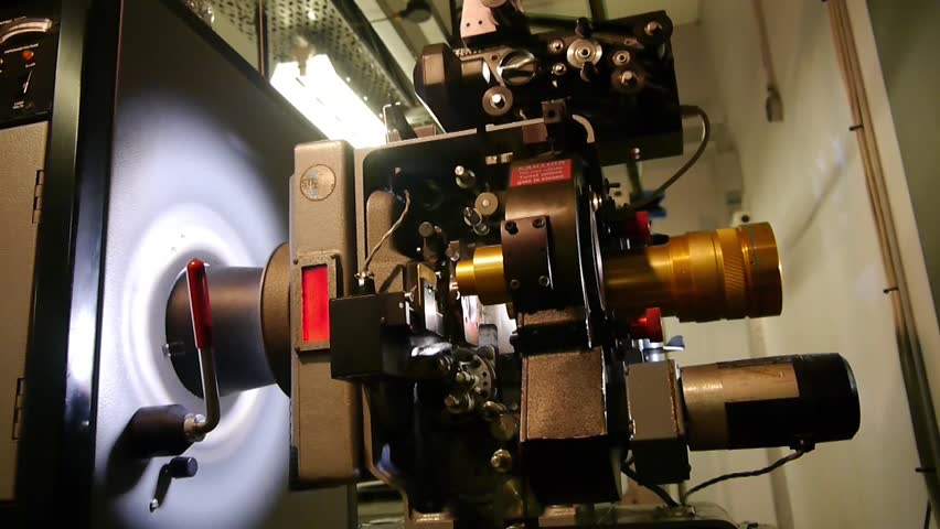 35mm Film Projector Cinema Stock Footage Video (100% Royalty-free ...