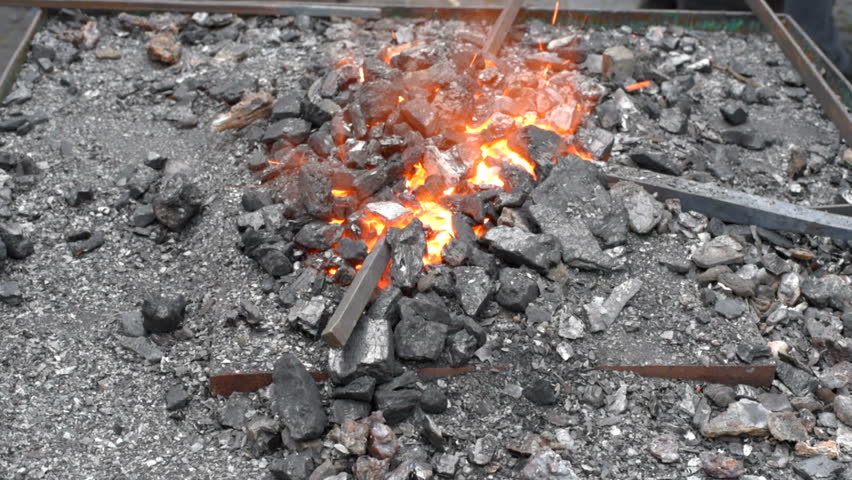Old Fashioned Blacksmith Forge, Metal Forging, Original Skills And ...