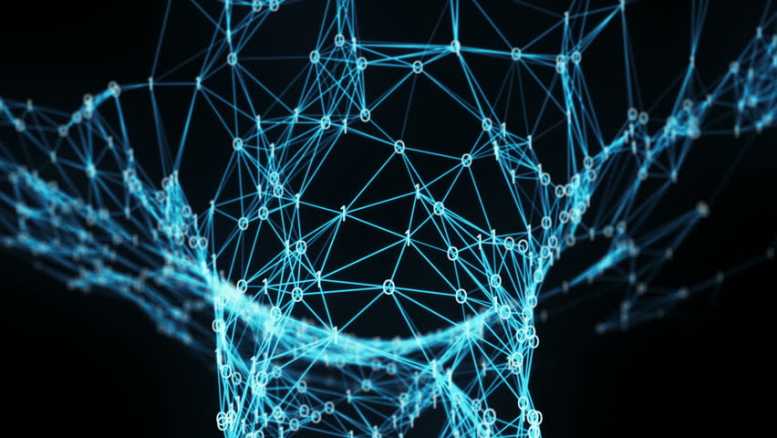 Abstract Digital Data Plexus Binary Nodes And Connection Paths Within Ring Type Of Network 7215