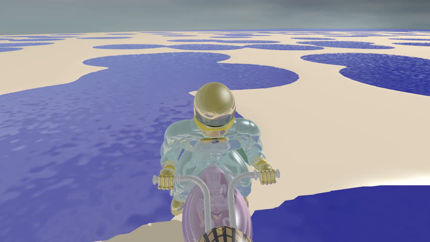 Human Rider On Space Motorbike Stock Footage Video (100% Royalty-free ...