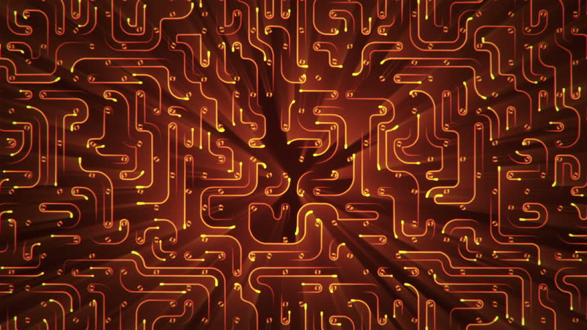 Seamless 3D Motion Graphic Animation Of Glowing Electricity Light ...