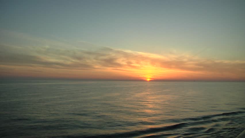 Serenity Prayer At Daybreak Sunrise Over Calm Waters Stock Footage ...