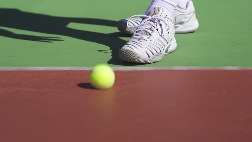 Bouncing Tennis Ball In Slow Motion Stock Footage Video 35055655 ...