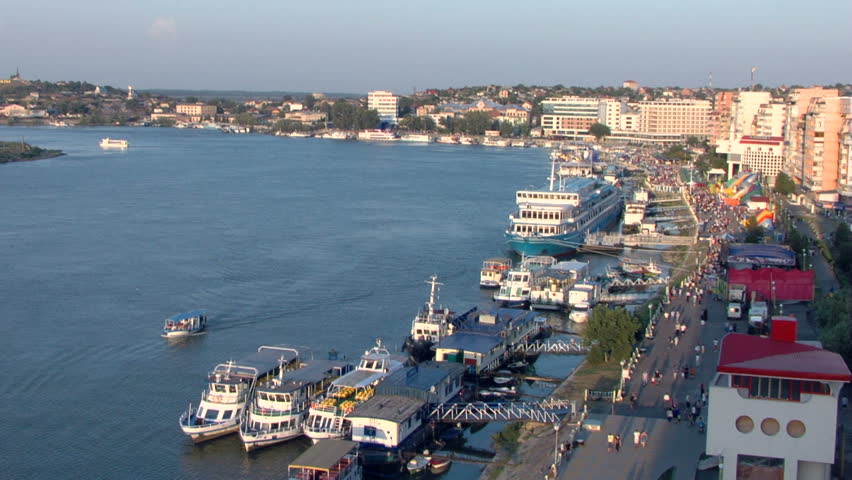 City, Port On the Danube....(tulcea Stock Footage Video (100% Royalty ...