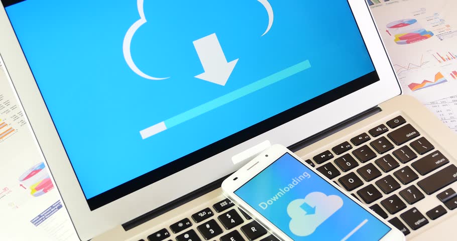 4k,Update The Informative Cloud,upload Progress,web Tech Background. Cg ...