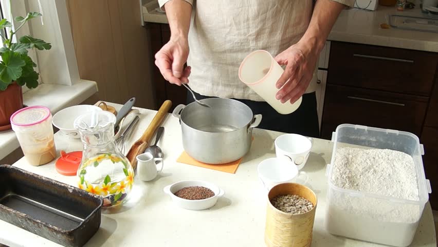 People Cooking In Hotel Restaurant Kitchen, Cook Preparing Food, Man At ...