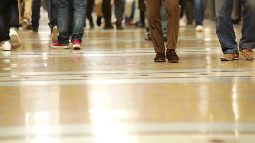 People Walking in Different Directions Stock Footage Video (100% ...