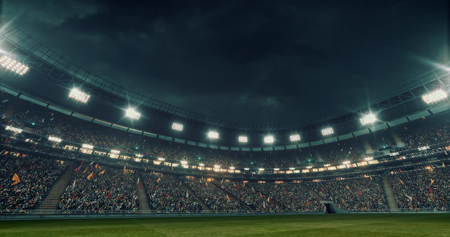 Sports Field In Light Of Spotlight Stock Footage Video 788191 ...