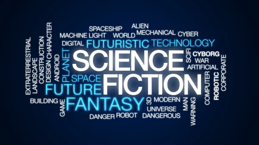 Science Fiction Animated Word Cloud, Stock Footage Video (100% Royalty ...