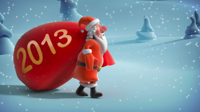 Santa's Take Off - Santa Claus Tries To Take Off Of A Ski Jump With His ...