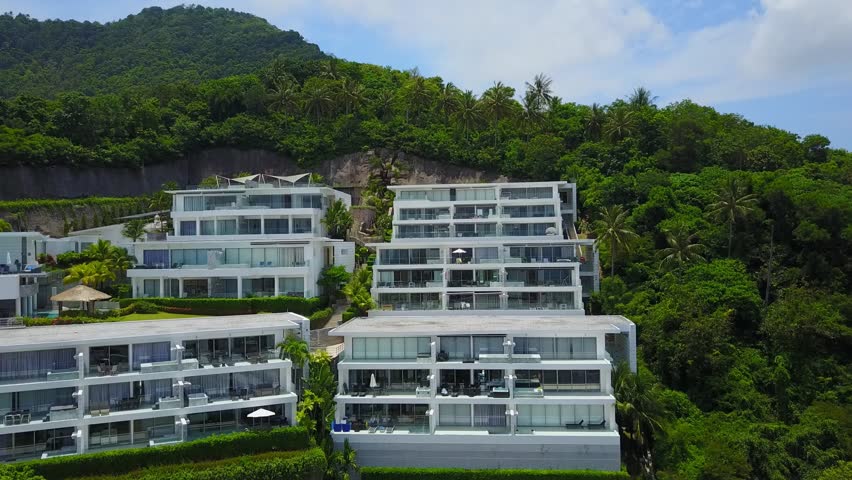 PHUKET, THAILAND - APRIL 20, 2017: Aerial View Of Modern Luxury Hotel ...