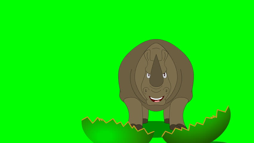 Rhino Funny Dance Animation Stock Footage Video (100% Royalty-free ...