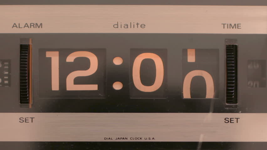 Clock Minute, Second And Hour Hands Moving Fast. Animated Clock In ...
