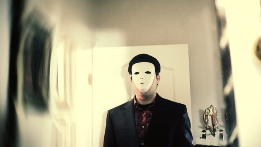Stock video of creepy serial killer in a mask | 3086161 | Shutterstock