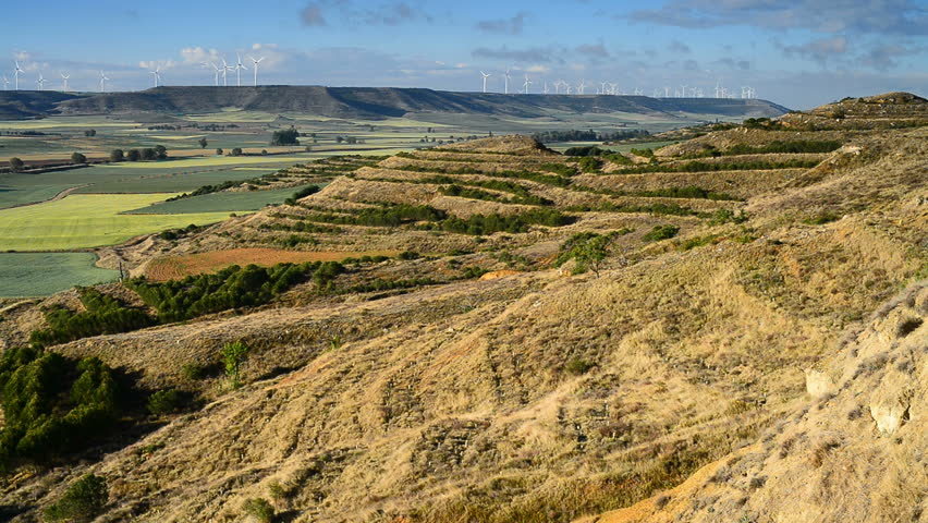 Cross On The Viewpoint In "meseta", A Long Stretch Of Plateau. Camino ...