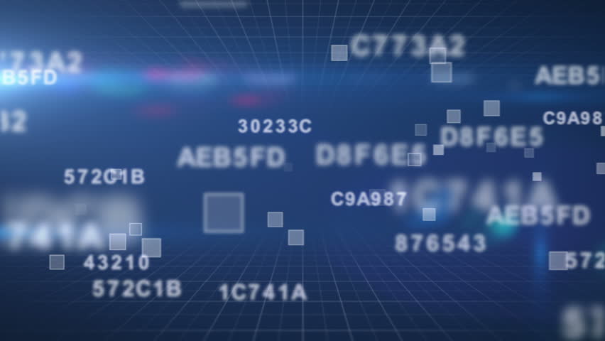 Digital Code Looping Blue Background Stock Footage Video 3378938 ...