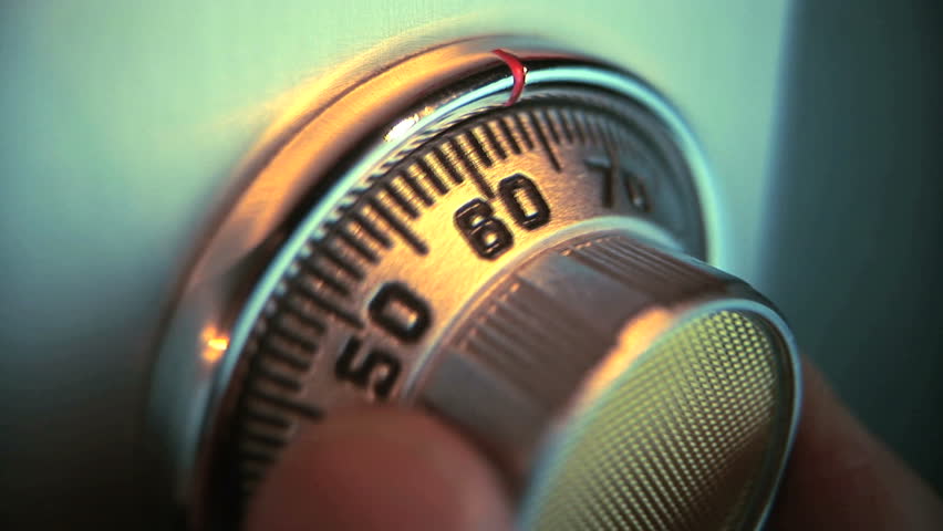 Stock video of man turning combination lock on safe | 309901 | Shutterstock