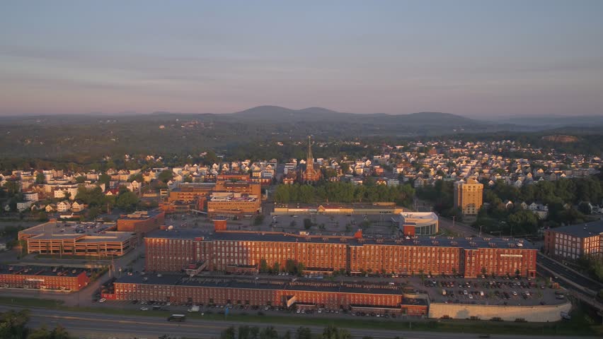 Downtown Buildings and Cityscape in Manchester, New Hampshire image ...