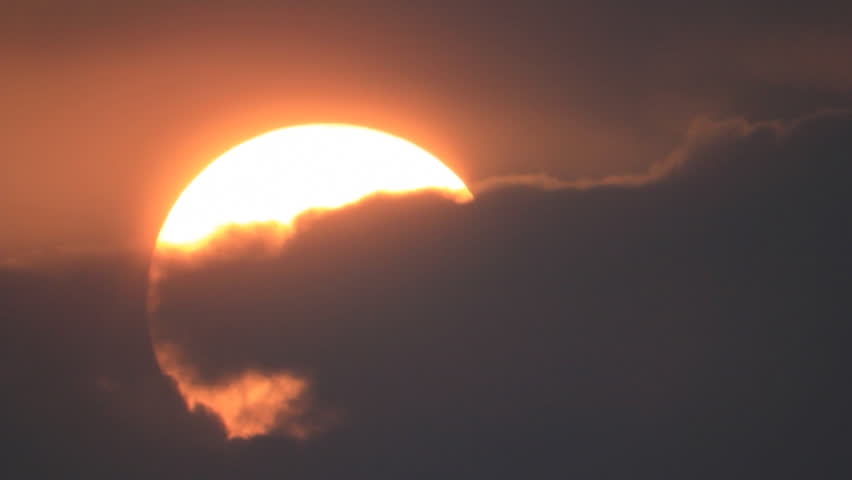 Beautiful Sunset / Sunrise (if Reversed) Time-Lapse. Sun Passing ...