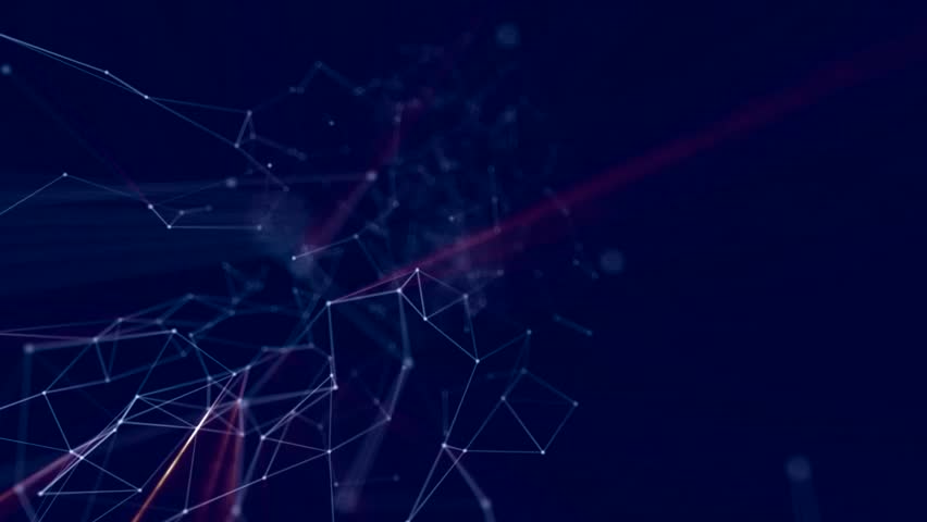 Abstract Technology And Science Motion Background. Plexus Stylish ...