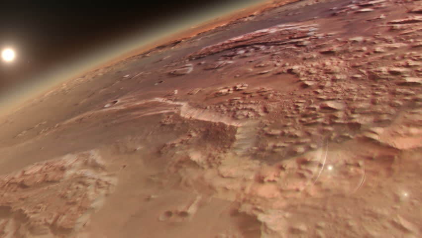 Sunrise Over The Planet Mars Stock Footage Video 3580664 | Shutterstock